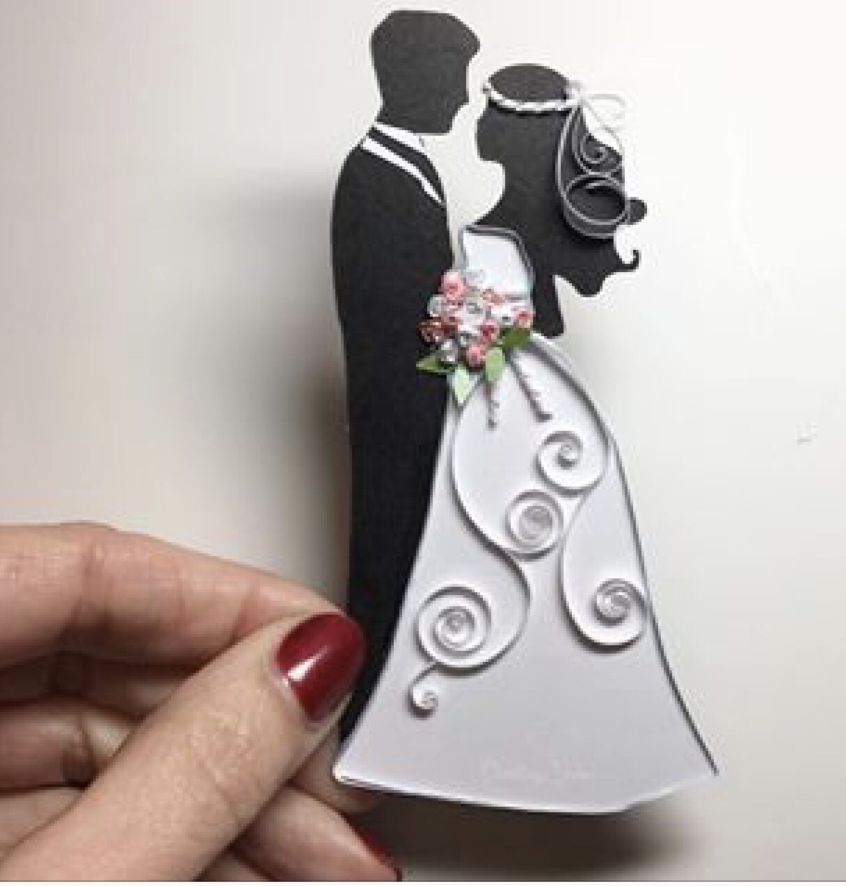 Quilled Wedding Theme On Photo – QuillingFun